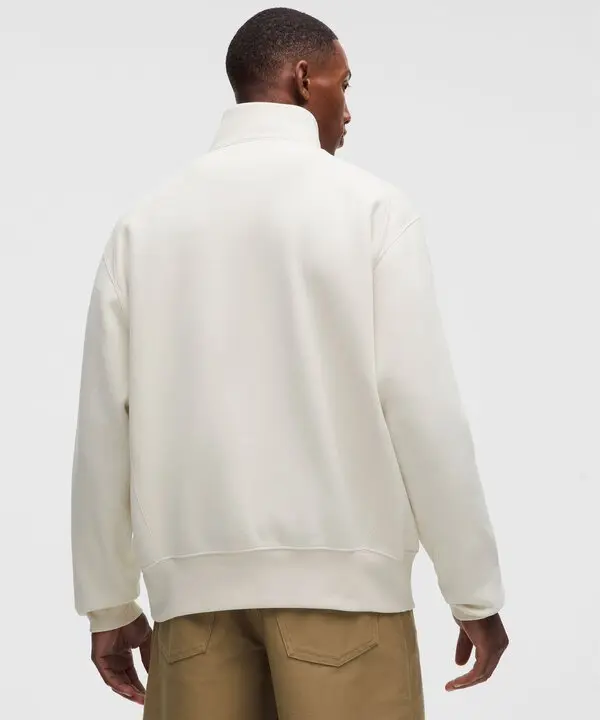 Lululemon Steady State Superloft Half Zip Sweatshirt - Light Ivory