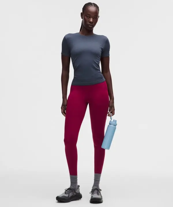 Lululemon Super Swiftly Short-sleeve Shirt - Dusty Diamond