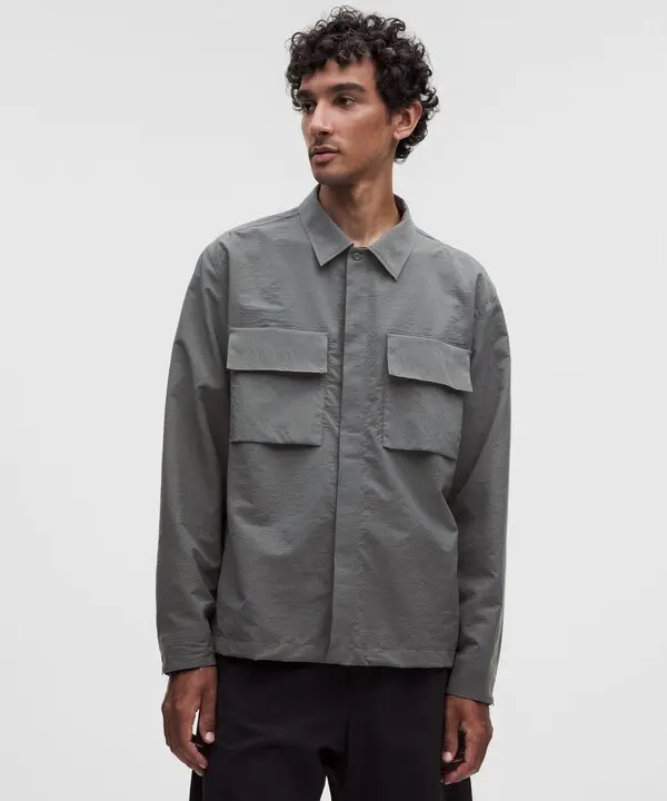 Lululemon Ultralight Wovenair Long-sleeve Shirt - Onyx Grey