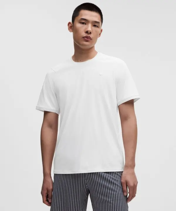 Lululemon Uv-protective Textured Mesh Tennis Shirt - White/white/white