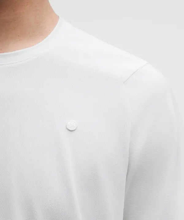 Lululemon Uv-protective Textured Mesh Tennis Shirt - White/white/white