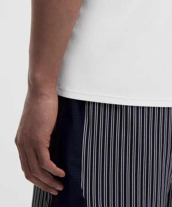 Lululemon Uv-protective Textured Mesh Tennis Shirt - White/white/white