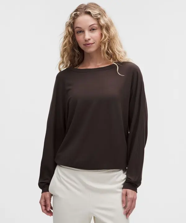 Lululemon Becalm Oversized Sweatshirt - Mahogany Muse