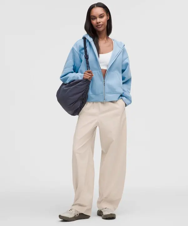 Lululemon Woven Mid-rise Barrel-leg Pants - Sand Dollar