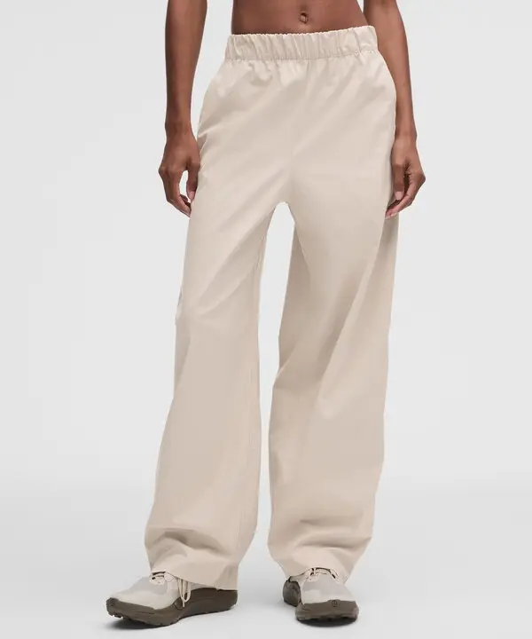 Lululemon Woven Mid-rise Barrel-leg Pants - Sand Dollar