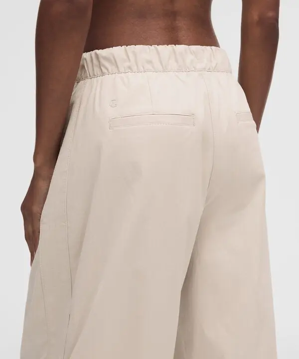 Lululemon Woven Mid-rise Barrel-leg Pants - Sand Dollar