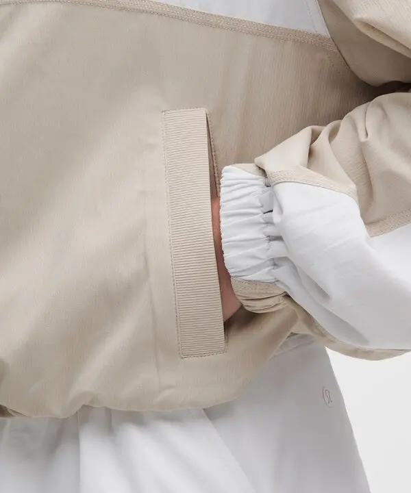 Lululemon Dance Studio Evolve Track Jacket - Sand Dollar/white
