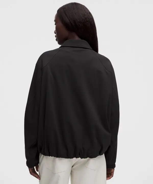 Lululemon Daydrift Jacket With Collared Neckline And Zip-up Closure - Black