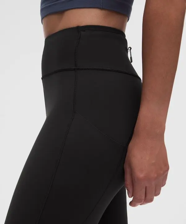 Lululemon Fast And Free 6-pocket High-rise Crop 23 - Black
