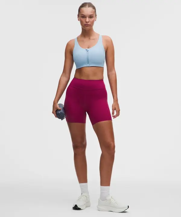 Lululemon Fast And Free High-rise Short 6" Pockets - Raspberry Rave