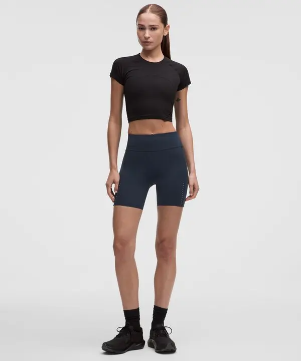 Lululemon Fast And Free 6-pocket High-rise Short 6 - True Navy
