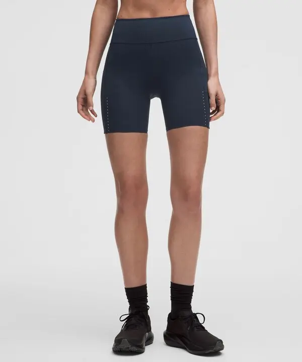 Lululemon Fast And Free 6-pocket High-rise Short 6 - True Navy