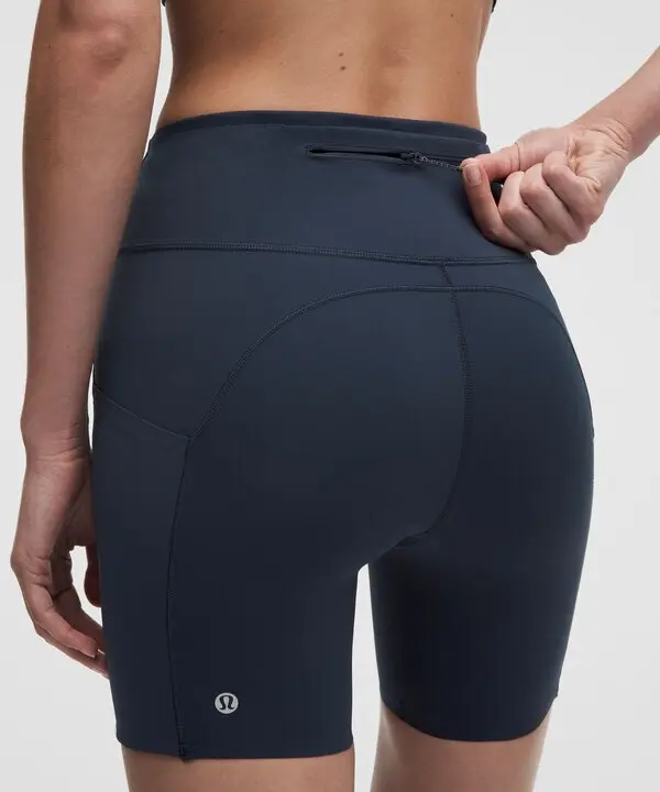 Lululemon Fast And Free 6-pocket High-rise Short 6 - True Navy