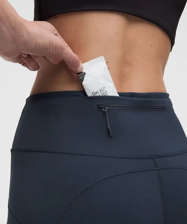 Lululemon Fast And Free 6-pocket High-rise Short 6 - True Navy