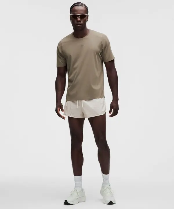 Lululemon Fast And Free Lined Split Short 3 - Hailstone Grey