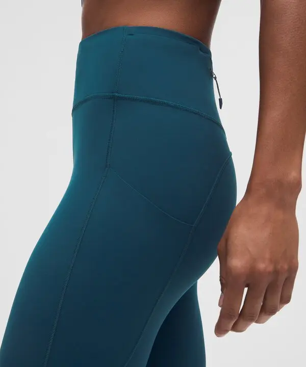 Lululemon Fast And Free 6-pocket High-rise Tight 25" Running Leggings - Remixed Marine