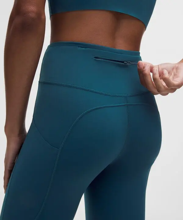 Lululemon Fast And Free 6-pocket High-rise Tight 25" Running Leggings - Remixed Marine
