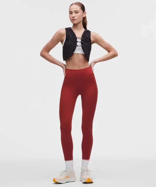 Lululemon Fast And Free 6-pocket High-rise Tight 25" Running Leggings - Rocket Red