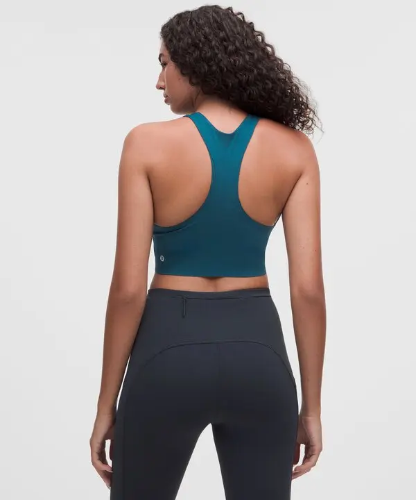 Lululemon Fast And Free Bra Medium Support, B/c Cup - Remixed Marine