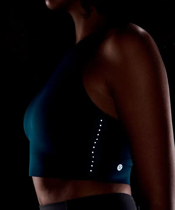 Lululemon Fast And Free Bra Medium Support, B/c Cup - Remixed Marine