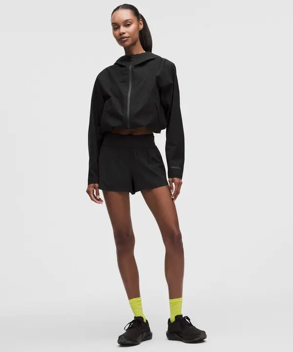 Lululemon Fast And Free Mid-rise Split Short 3 - Black