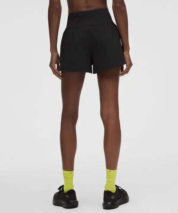 Lululemon Fast And Free Mid-rise Split Short 3 - Black