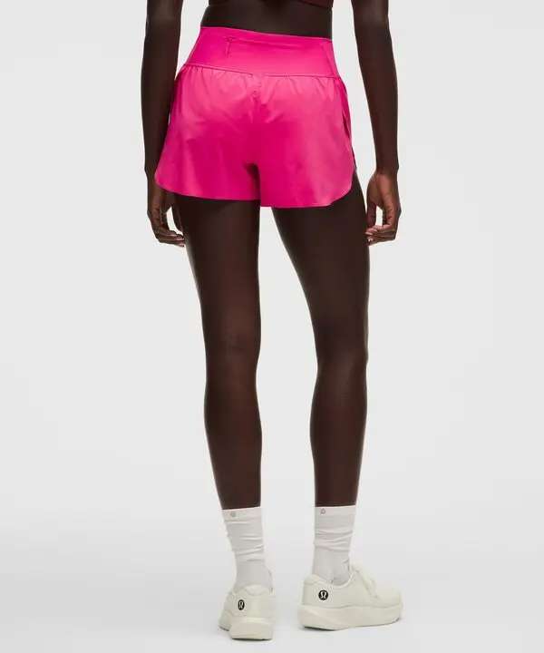 Lululemon Fast And Free Mid-rise Split Short 3 - Flamingo Fun Tone