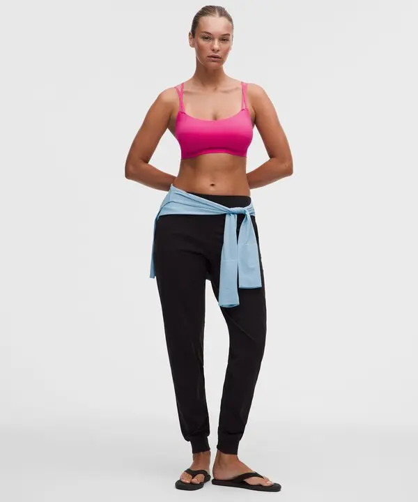 Lululemon Flexyflex Double-strap Yoga Bra - Flamingo Fun Tone