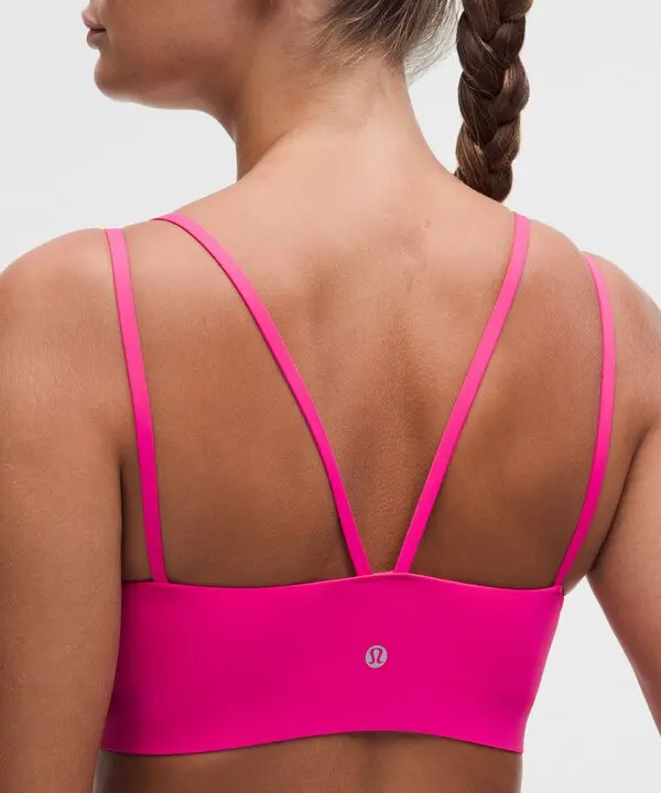 Lululemon Flexyflex Double-strap Yoga Bra - Flamingo Fun Tone