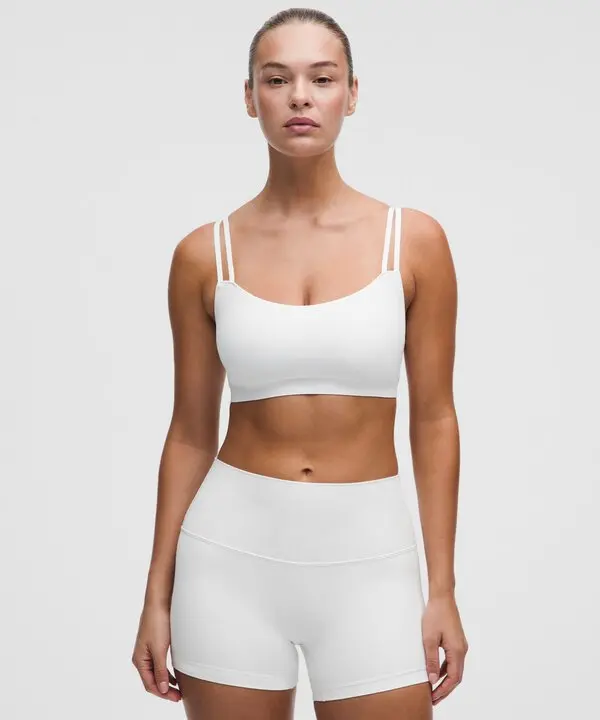 Lululemon Flexyflex Double-strap Yoga Bra - White