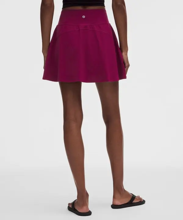 Lululemon Groove High-rise Mini Skirt With Shorts Liner - Raspberry Rave