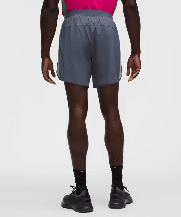 Lululemon Lightweight Mesh-panelled Tennis Shorts - Dusty Diamond/feather Grey