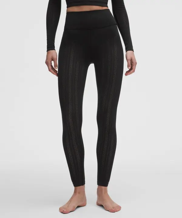 Lululemon Revealknit Pointelle High-rise 7/8 Tight - Black