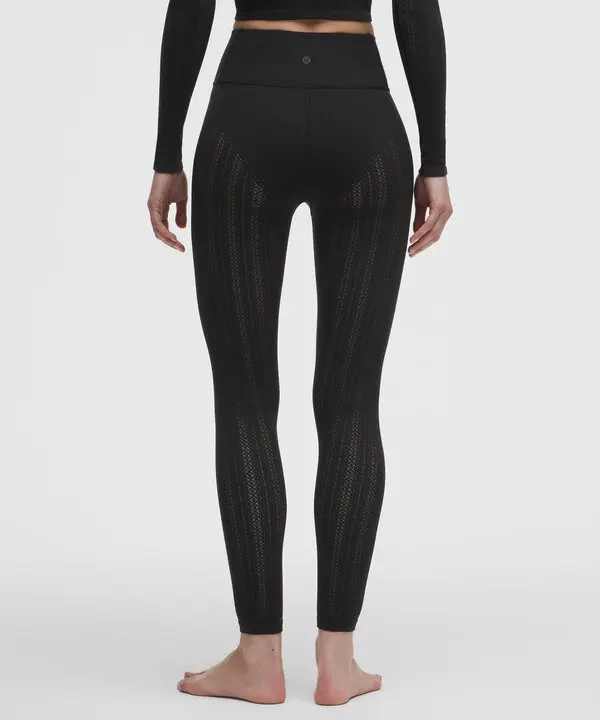 Lululemon Revealknit Pointelle High-rise 7/8 Tight - Black