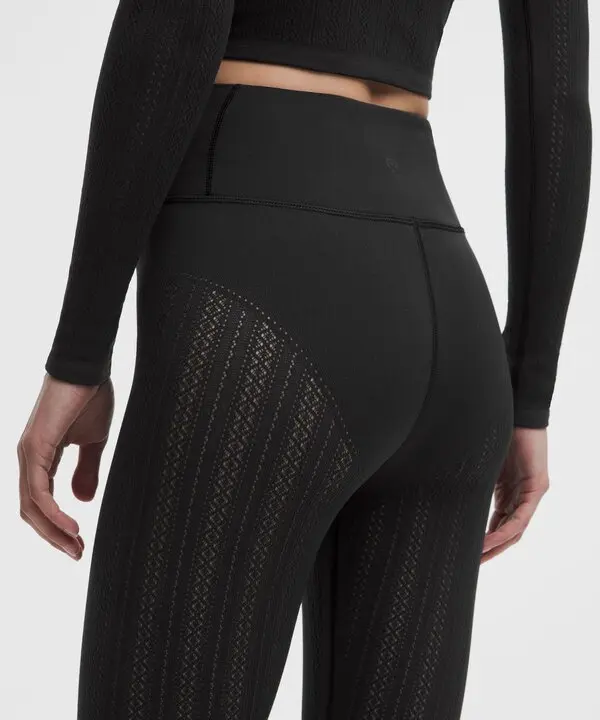 Lululemon Revealknit Pointelle High-rise 7/8 Tight - Black