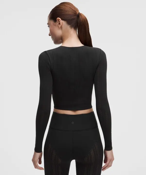 Lululemon Revealknit Pointelle Long-sleeve Shirt - Black