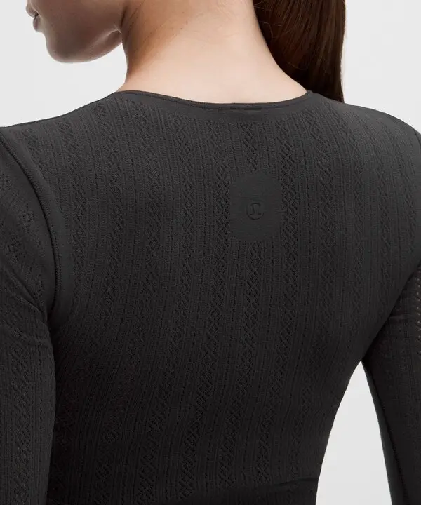Lululemon Revealknit Pointelle Long-sleeve Shirt - Black
