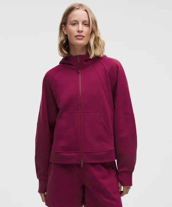 Lululemon Scuba Evolve Full-zip Hoodie - Raspberry Rave/raspberry Rave