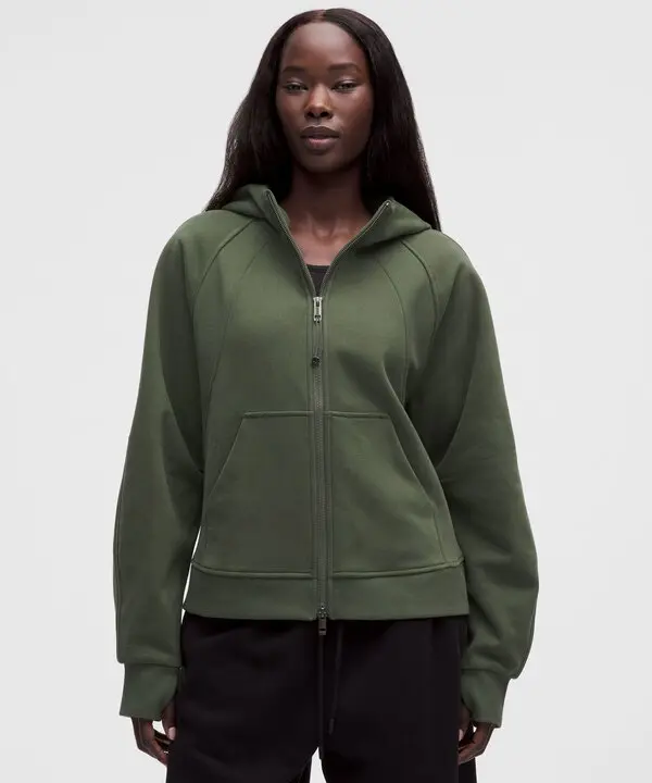 Lululemon Scuba Evolve Full-zip Hoodie With Superloft Light Fabric And Ribbed Paneling - Sassy Sage