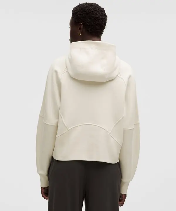 Lululemon Scuba Evolve Half-zip Hoodie - Light Ivory/gold