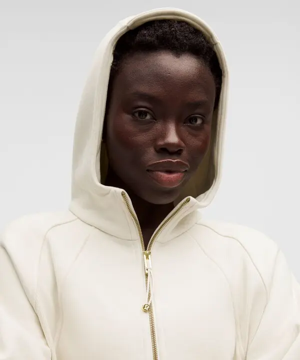 Lululemon Scuba Evolve Half-zip Hoodie - Light Ivory/gold