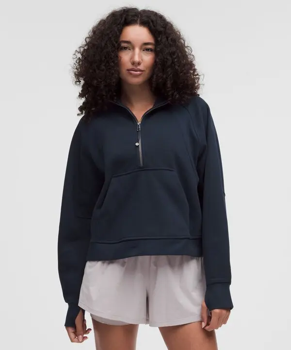 Lululemon Scuba Evolve Oversized Half-zip Hoodie - True Navy