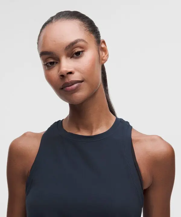 Lululemon Silky High-neck Yoga Tank Top - True Navy
