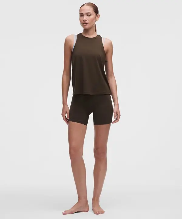 Lululemon Silky High-neck Yoga Tank Top - Walnut Crunch
