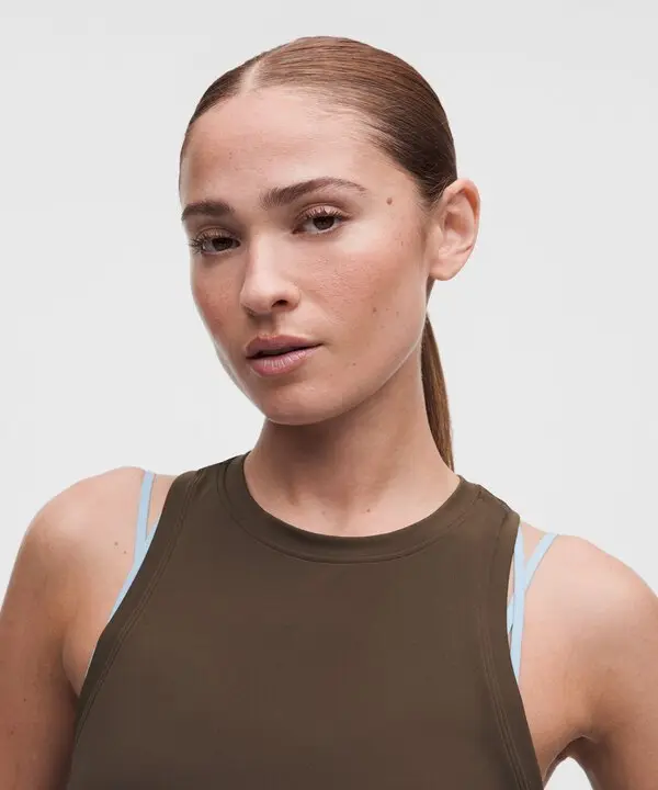 Lululemon Silky High-neck Yoga Tank Top - Walnut Crunch
