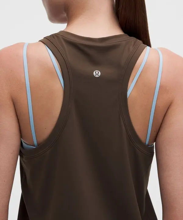 Lululemon Silky High-neck Yoga Tank Top - Walnut Crunch