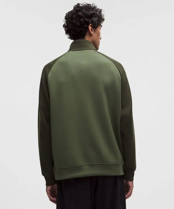 Lululemon Smooth Spacer Half Zip Track Jacket - Sassy Sage/deep Forest