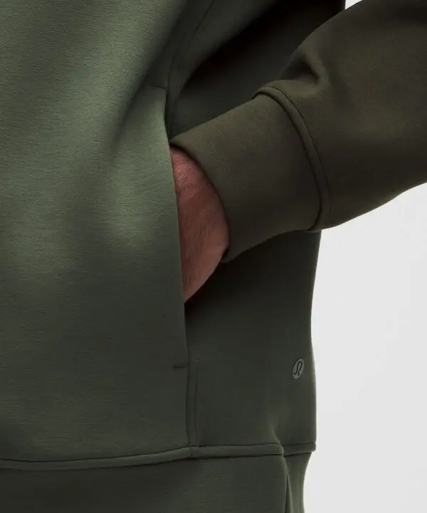Lululemon Smooth Spacer Half Zip Track Jacket - Sassy Sage/deep Forest
