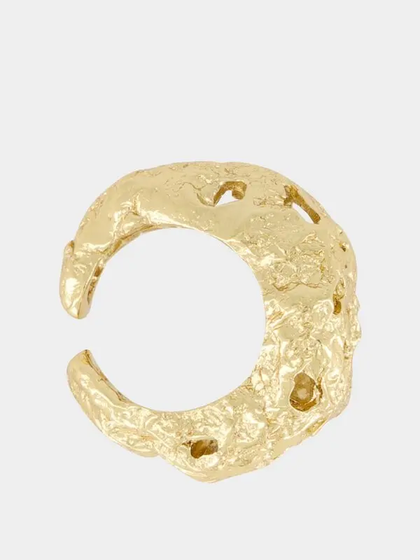 PAOLA SIGHINOLFI 18k -plated Pewter Sculptural Ring