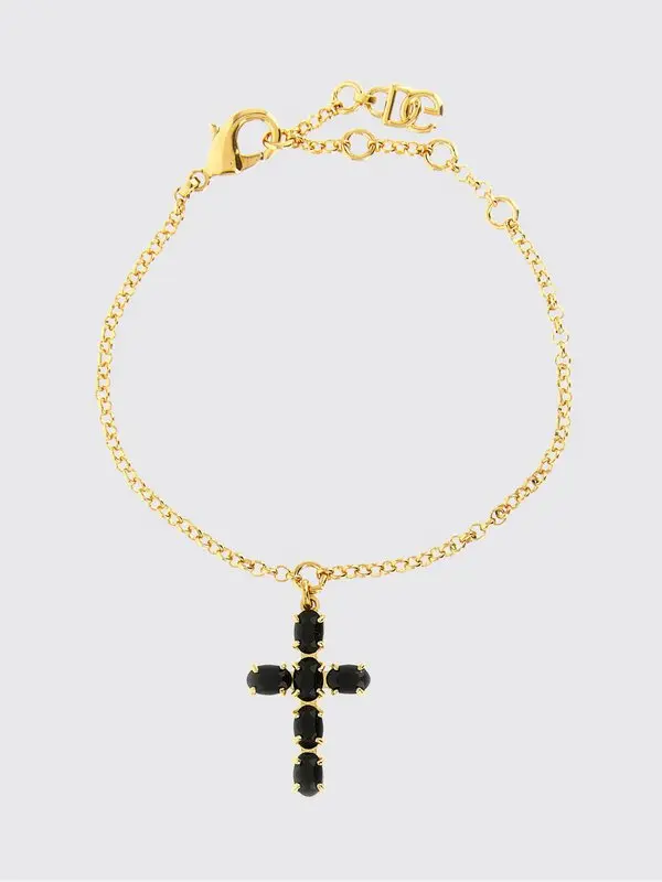 Dolce & Gabbana Bracelet With Cross Pendants And Dg Monogram
